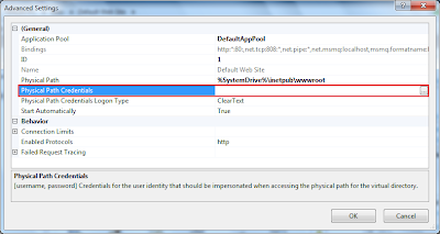 .NET碎碎念:'.':.~: IIS 7.5 設定網站的實體路徑執行身分 (Physical Path Credentials) 時，AD 帳密輸入錯誤不會跳出錯誤訊息