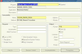 In Depth Apps - Oracle eBusiness Suite - Gareth Roberts: Excel file output from Oracle ...