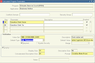 In Depth Apps - Oracle eBusiness Suite - Gareth Roberts: Excel file output from Oracle ...