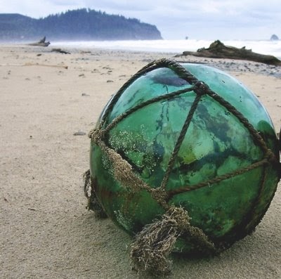 Nautical Decorating with authentic Fishing Glass Floats