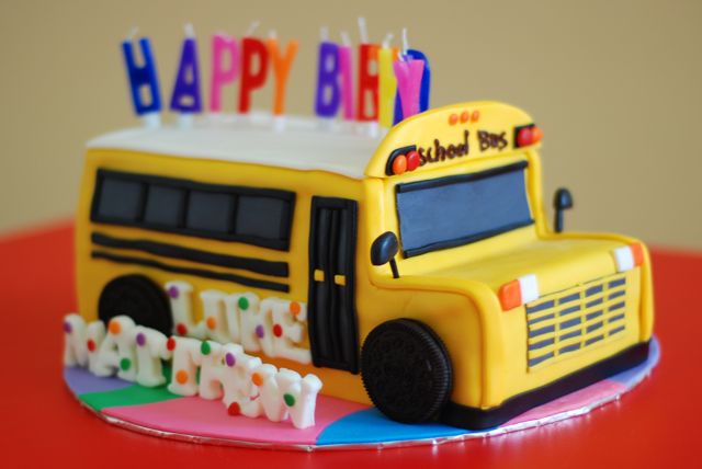 Bus Birthday Cake