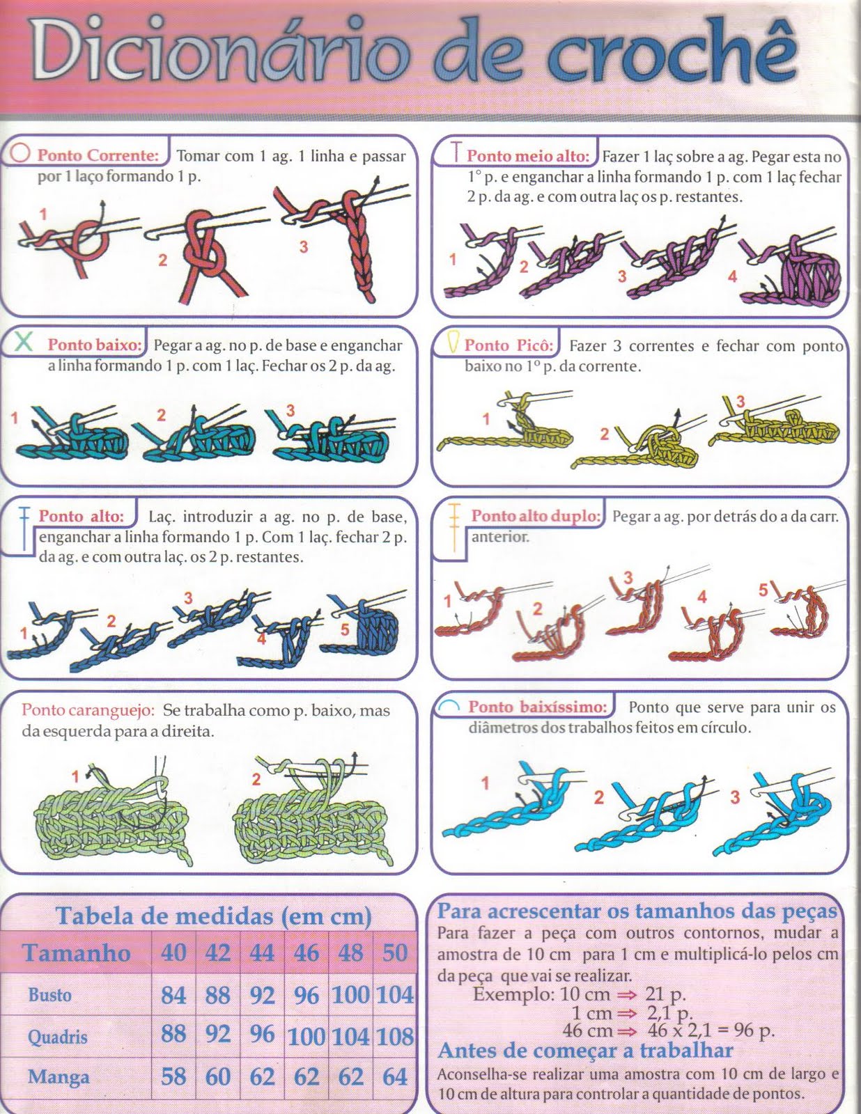 Edlamir crochê S2 : Pontos básicos do crochê
