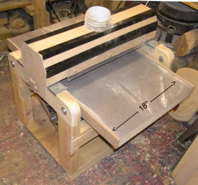 Scott D. Jeffers Luthiery School Blog: Thickness Sander (drum)