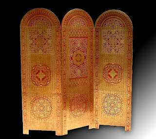 Tollare - Biombos: biombo de metal gravado