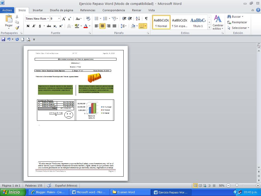 Maleni: Practicas de Word