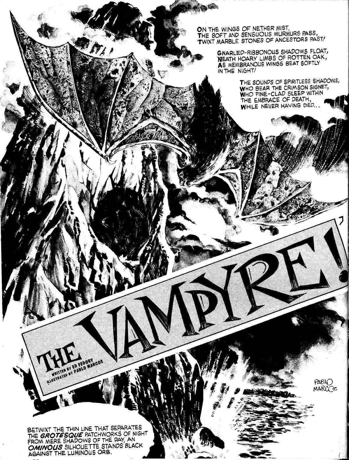Diversions of the Groovy Kind: Black and White Wednesday: "The Vampyre!"