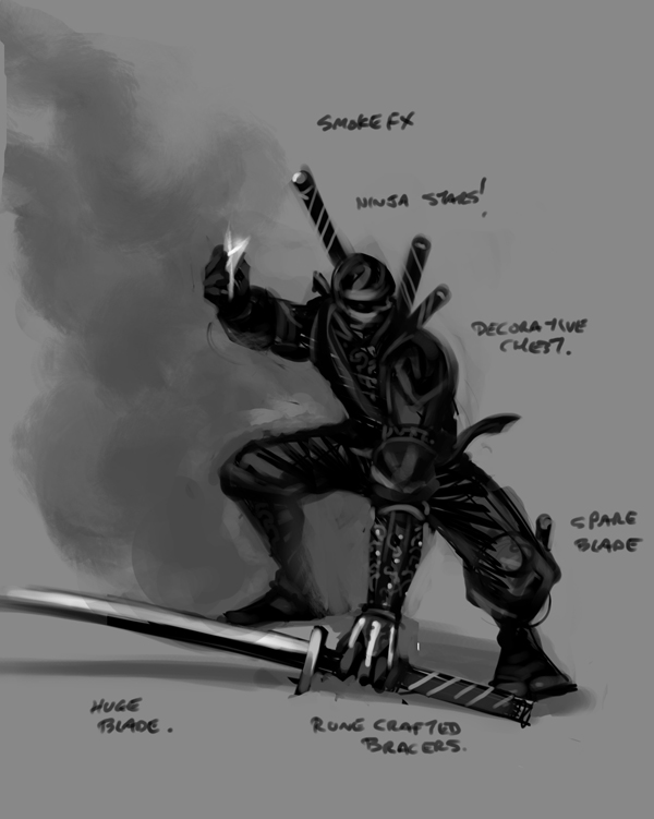 Mike's Art Blog: ninja rough 1
