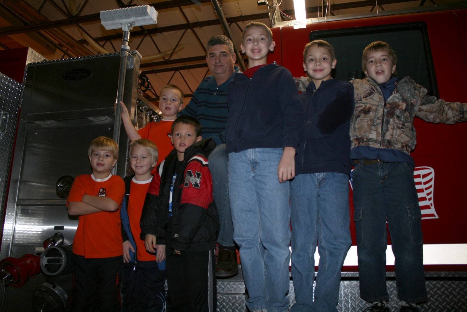 Village of Exeter: Exeter Scout Pack 218 tours Fire Hall