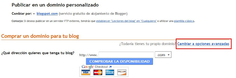 Configuración de dominio en Blogger | Ciudad Blogger - Trucos y ...