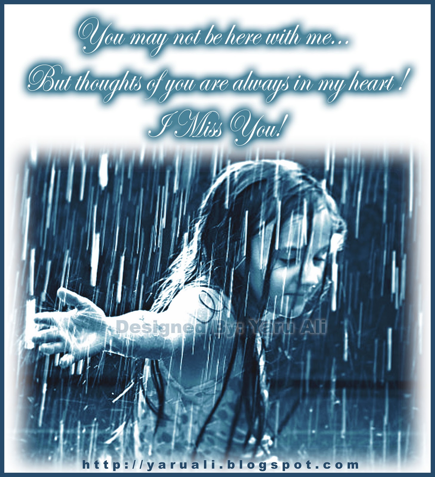 Lonely Girl Dancing in Rain