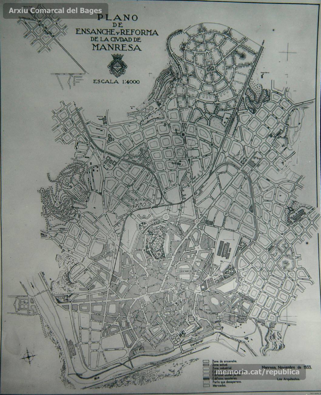 Històries Manresanes: El Pla Armengou o l'Eixample de 1933
