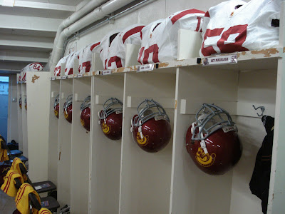 Jimokes of USC Football: Locker Room Setup - Arizona Stadium