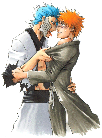Imagens Yaoi Casal Kurosaki Ichigo E Grimmjow Jaegerjaquez Grimmichi