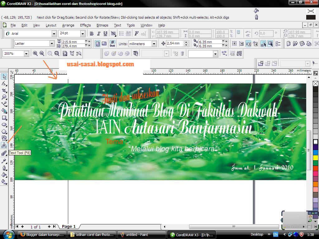 Membuat Desain Spanduk dengan corelDRAW X3 - Penempa Ulung