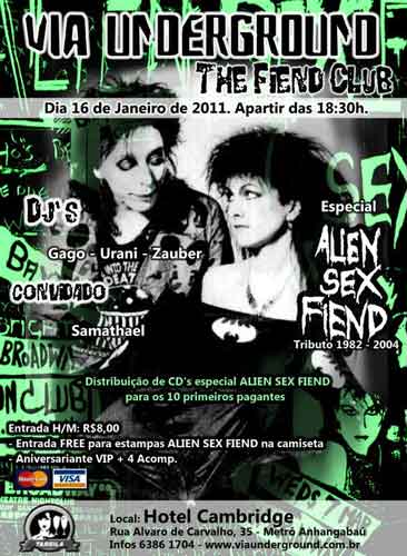 the KANALHA'S: Especial Via Underground - Alien Sex Fiend