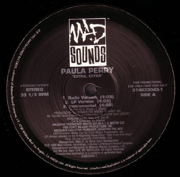 Vinyl HH: Paula Perry - Extra, Extra!! 12" (1998)