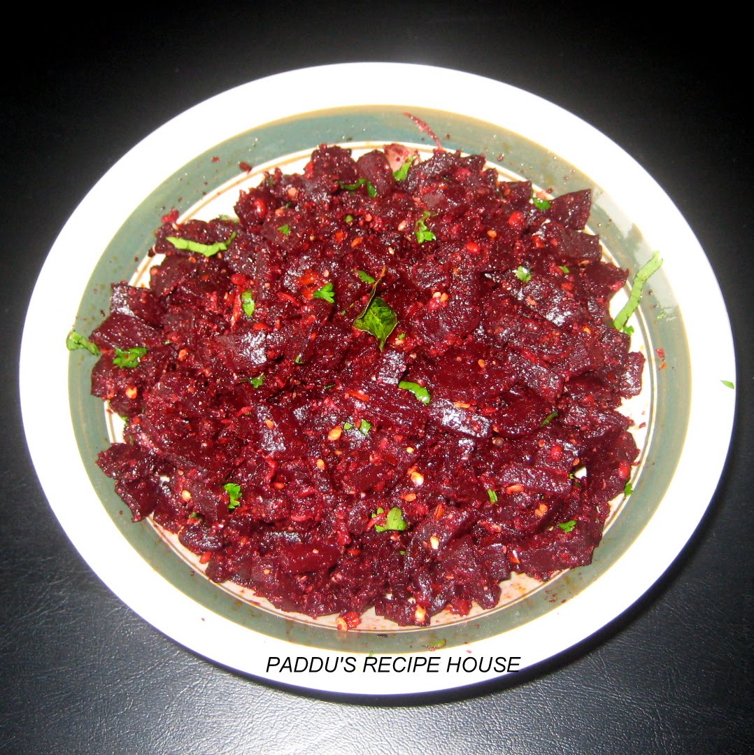 PADDU'S RECIPE HOUSE: BEET ROOT FRY