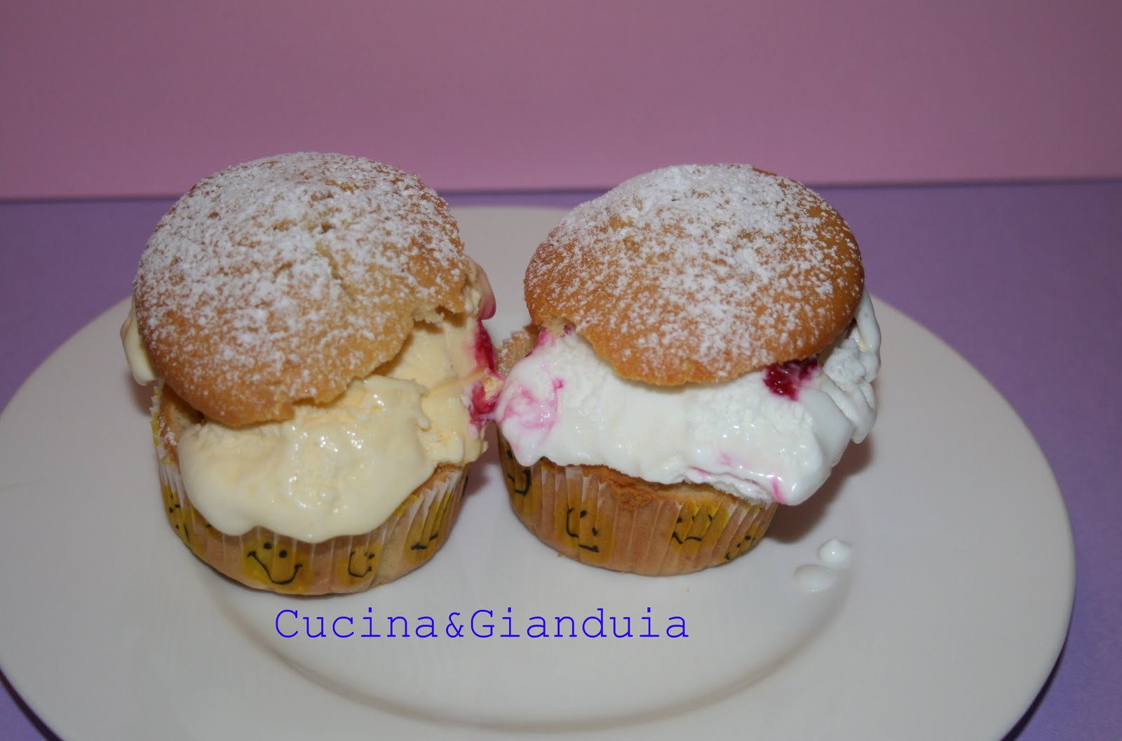 Cucina&Gianduia: Bocconcini morbidi con gelato alla crema e amarena