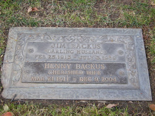 RIP Los Angles: Celebrity Grave: Jim Backus, Actor