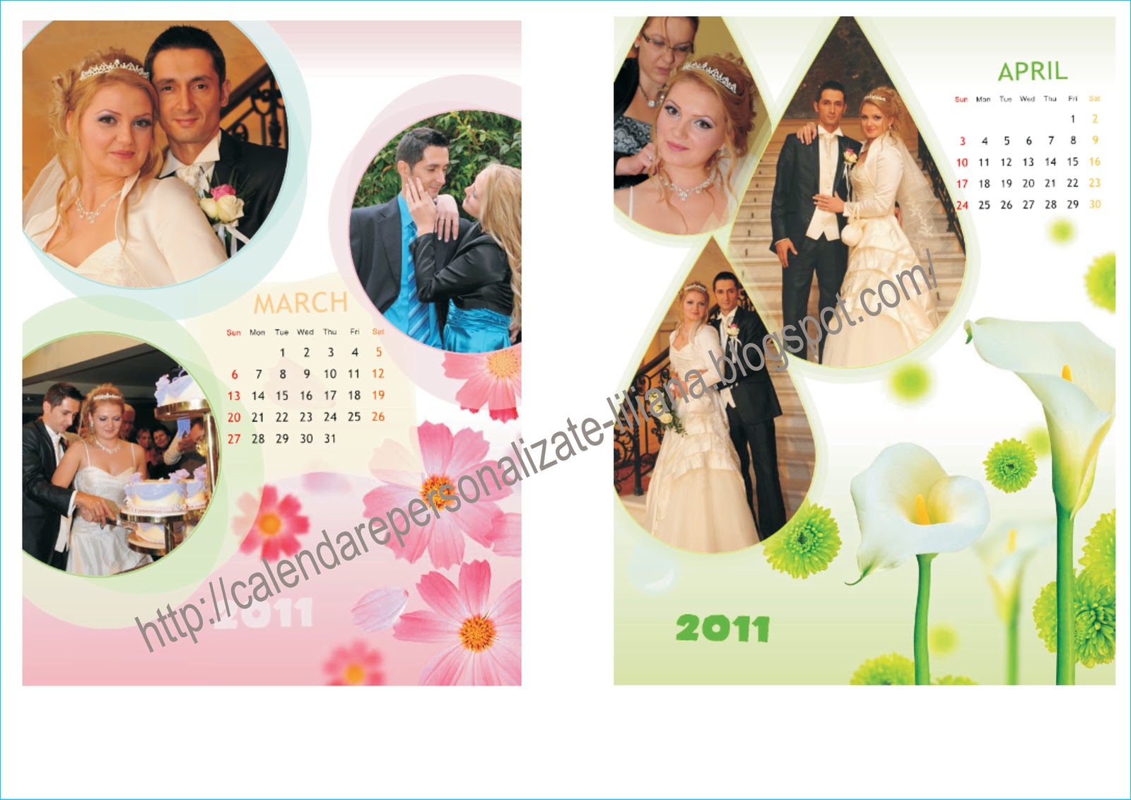 Calendare Personalizate: Calendar de perete Format A3 – 12 pagini+coperta