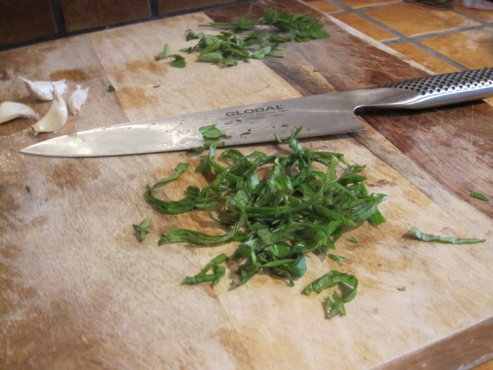 diet schmiet!: A Trick for Chopping Basil