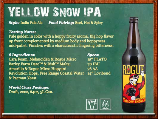Did You Drink My Beer?: Rogue Ales: Yellow Snow IPA