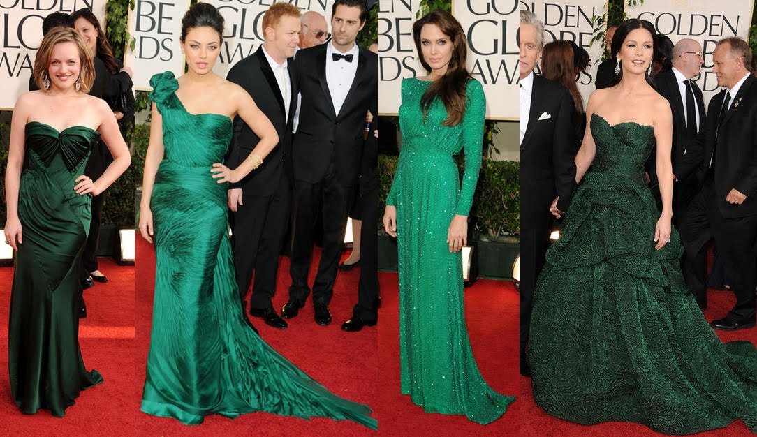 Golden Globes Red Carpet By Color