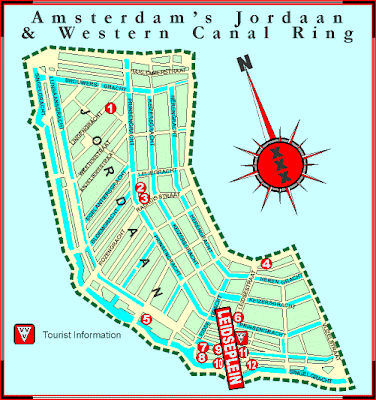 AnaViaja: Mapa Bairro Jordaan - Amsterdam