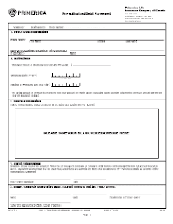 Primerica Protocol: Life Insurance: Change My Banking Information