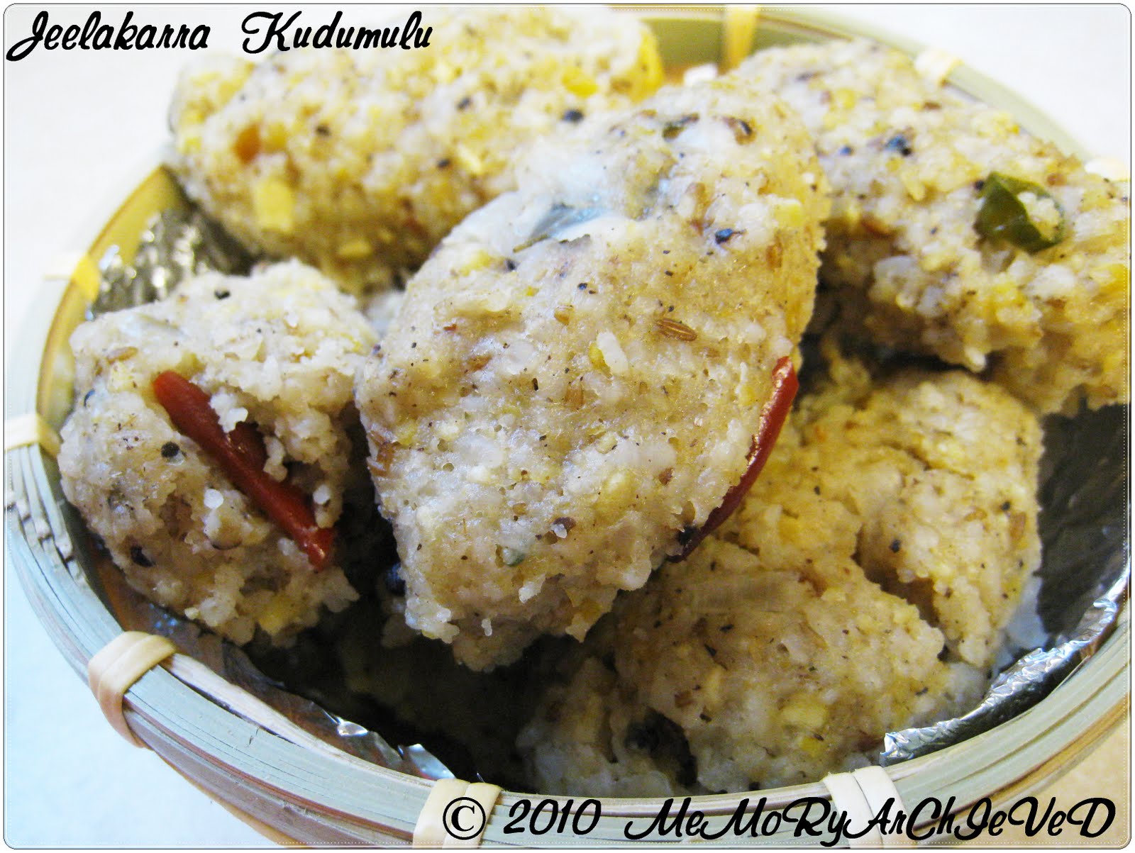 Jeelakarra Kudumulu | Passion for Cooking - MeMoRyArChIeVeD