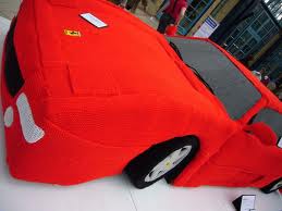 Woot! Finger Tips: Woot! Knitting Ferrari!