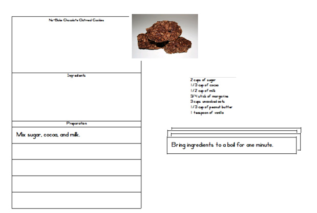 Montessori For Learning: Sequencing: Order of Events Cookie Recipe