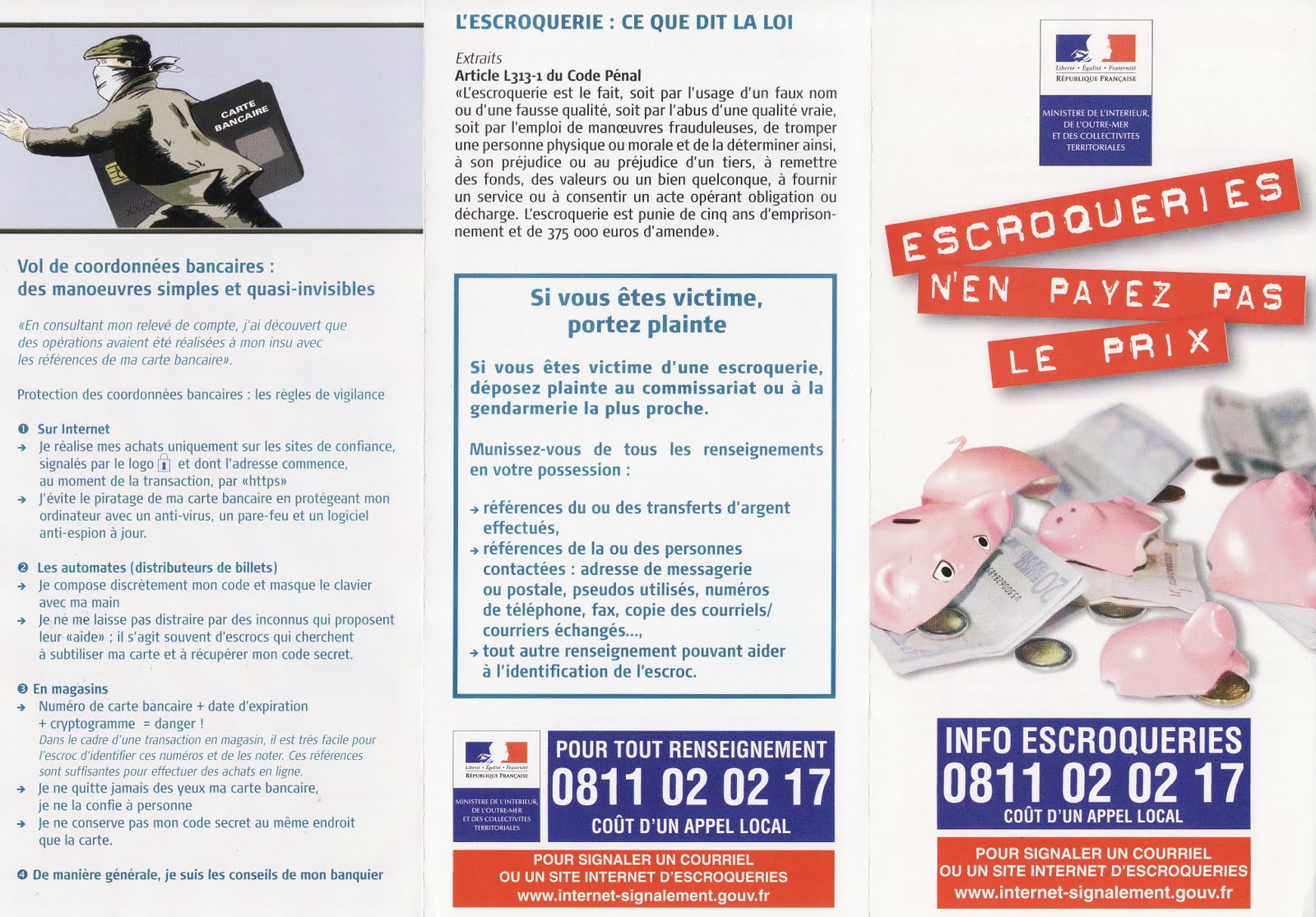 Informations pratiques: Escroquerie