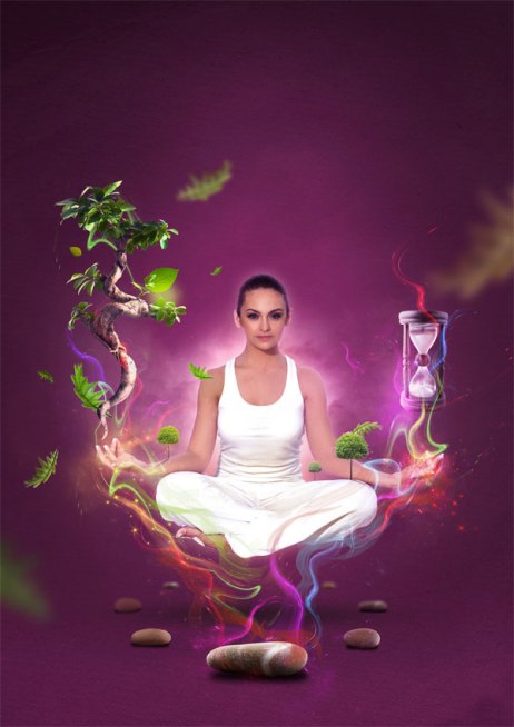 photoshop tutorial: Create a Colorful Floating Woman Composition in ...