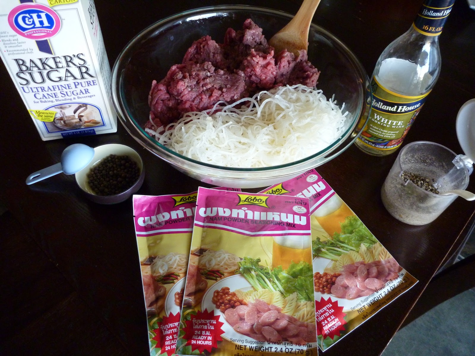 The Spices Of Life . . .: Nem Chua (Cured/Fermented Beef)