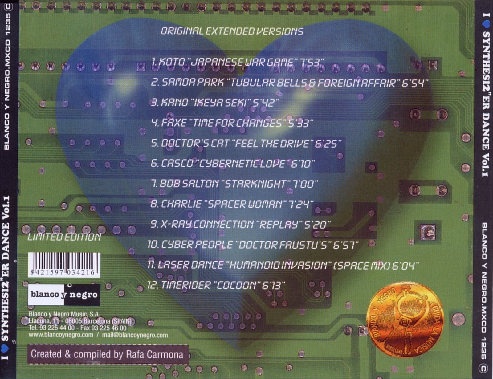 RETRO DISCO HI-NRG: I Love Synthesizer 12 Inch Dance Vol.1 - various ...