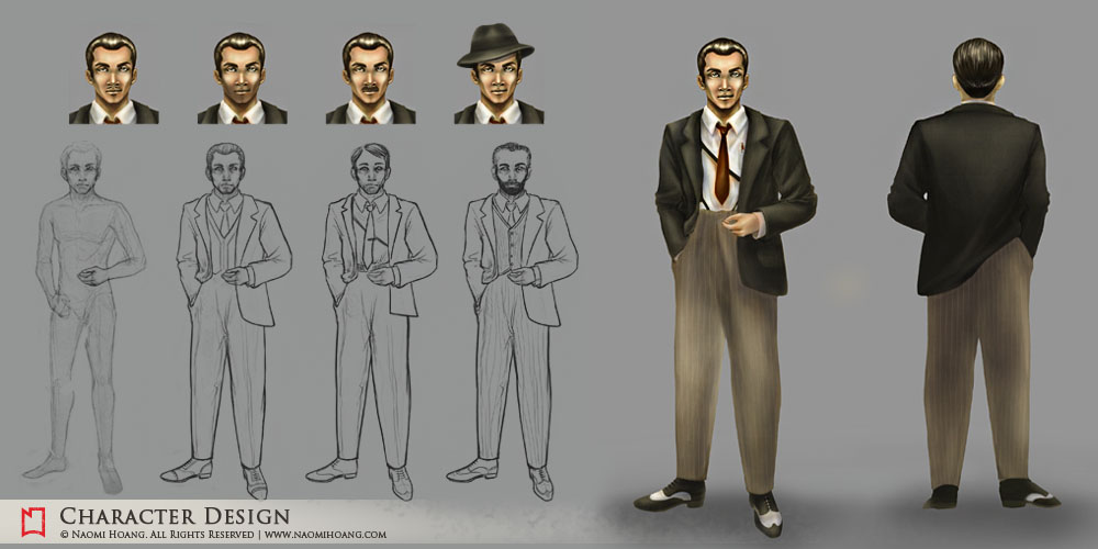 1930's Detective Concepts - Naomi Hoang