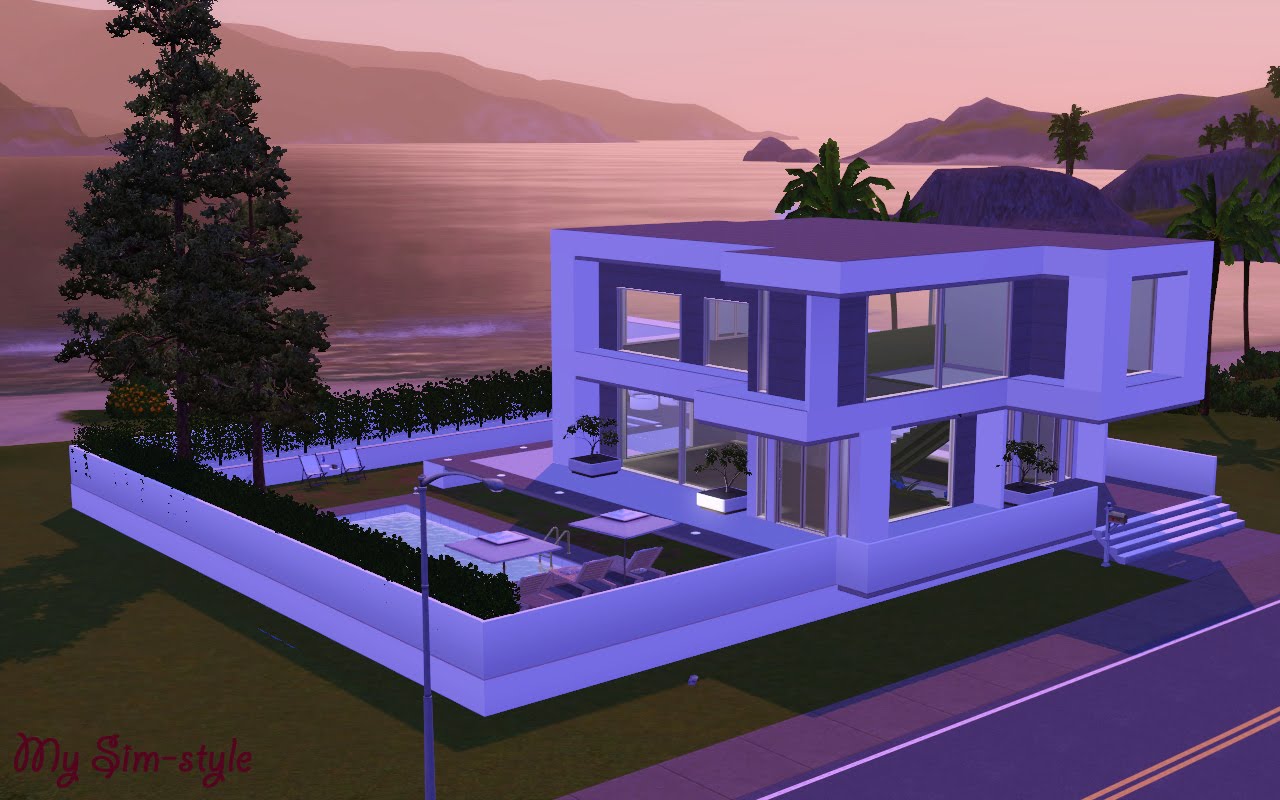 My Sim-style: El exterior: "Style White Home"