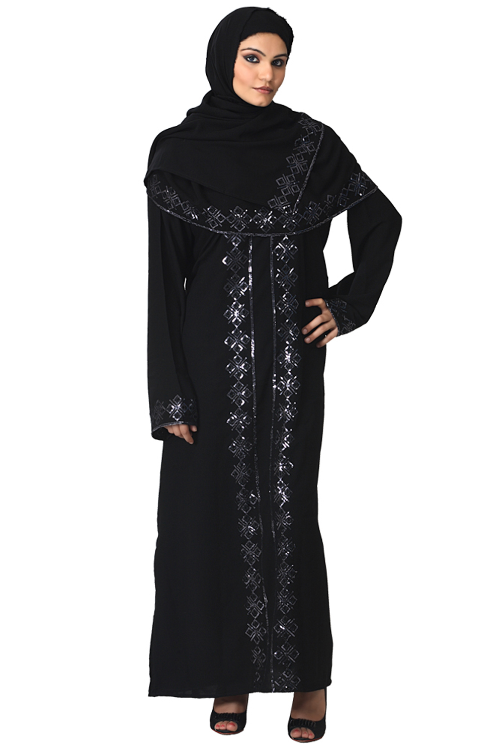 Designer Embroidery Burqa