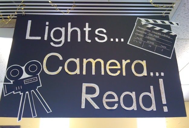Library Displays: Lights..Camera..Read!