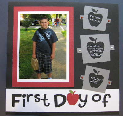 Welcome to: First Day of School Scrapbook Pages!