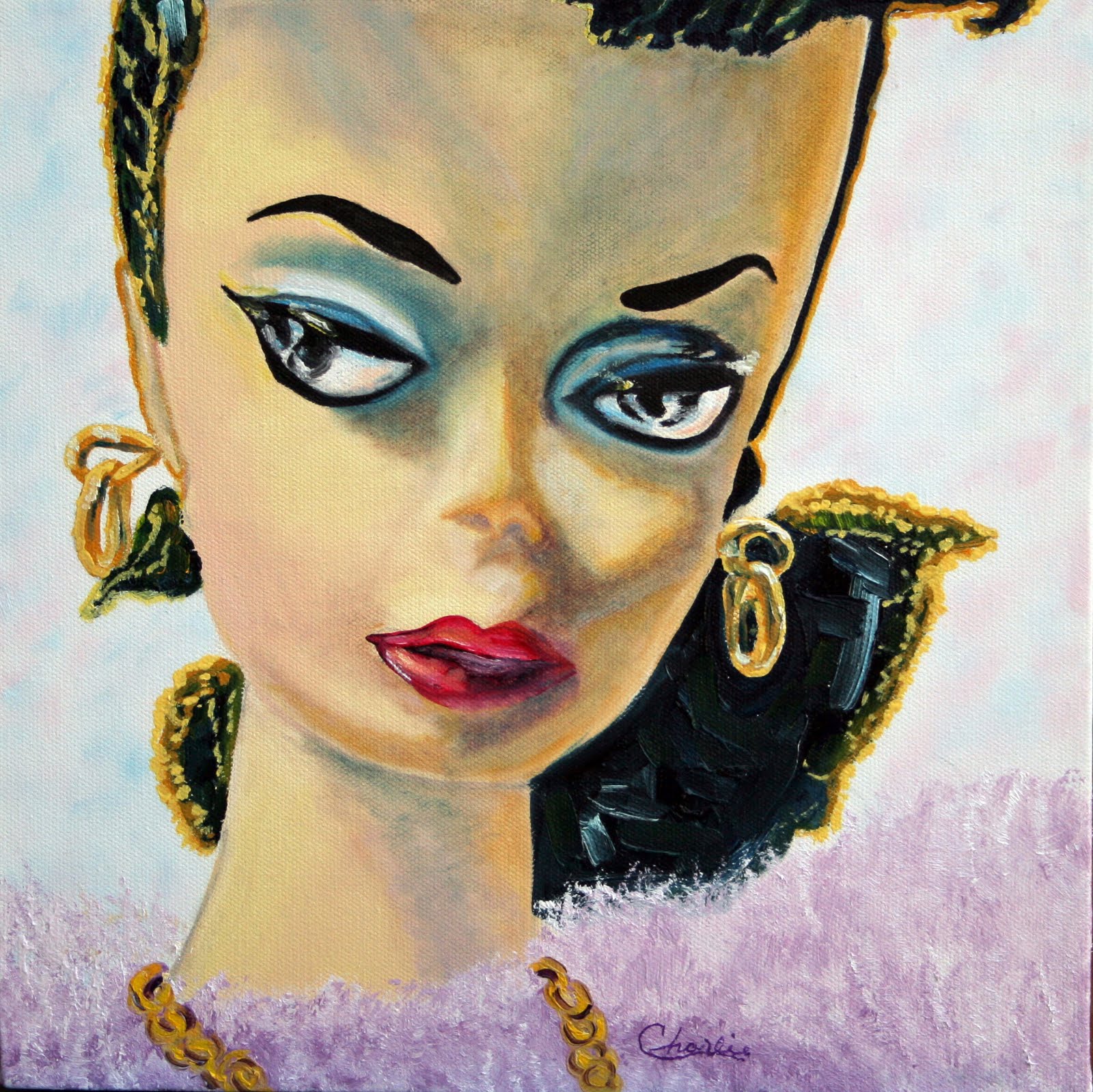Charlie Asher, fine artist: Small Wonders Show - Many Faces of Barbie
