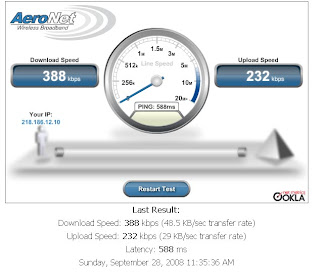 Bandwidth speed test - isseclouds