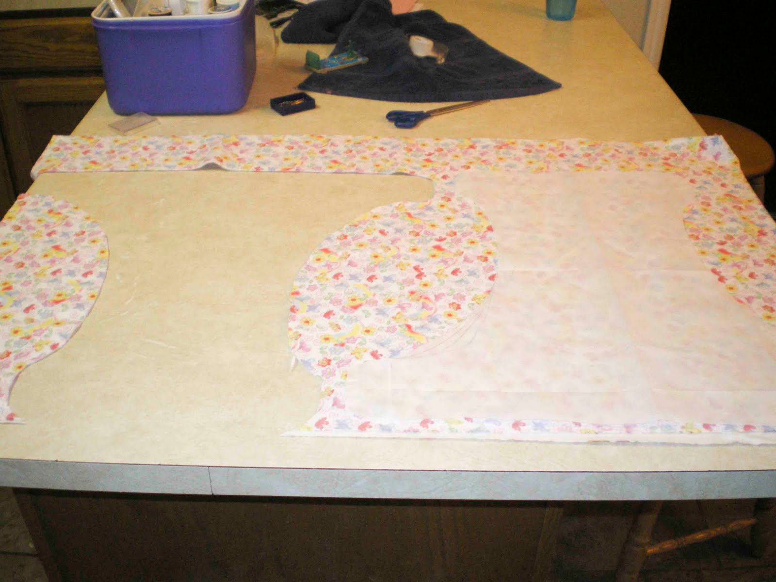 Diapers For Haiti: Cutting Diaper and Padding for Toddler Diaper