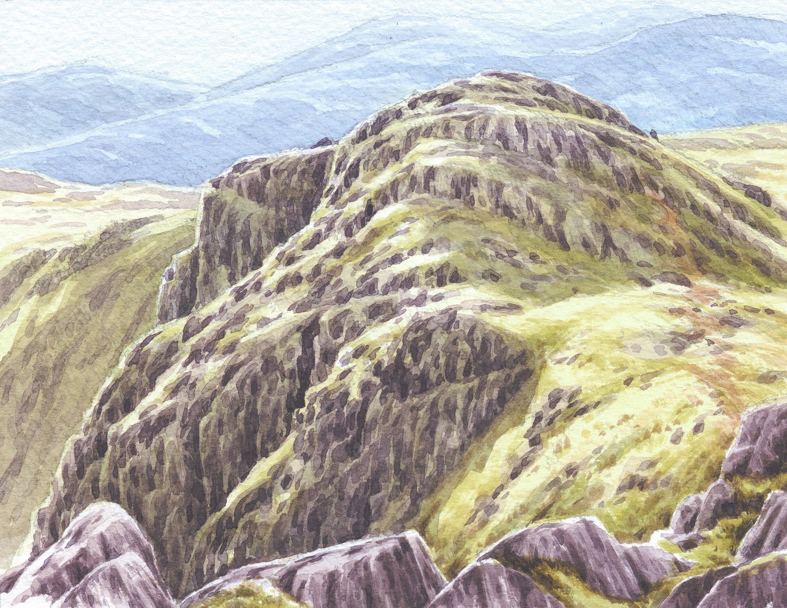 The Teesdale Gallery: Working my way along Crinkle Crags.