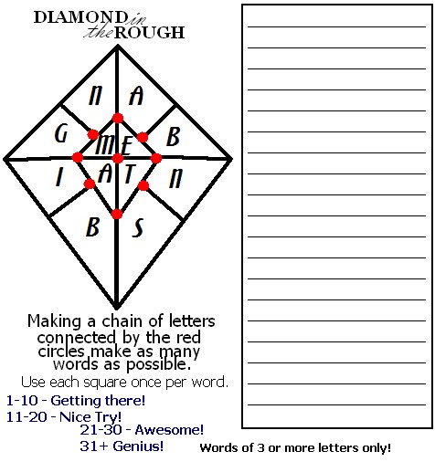 The Puzzle Hub: Diamond In The Rough; Batman Begins!