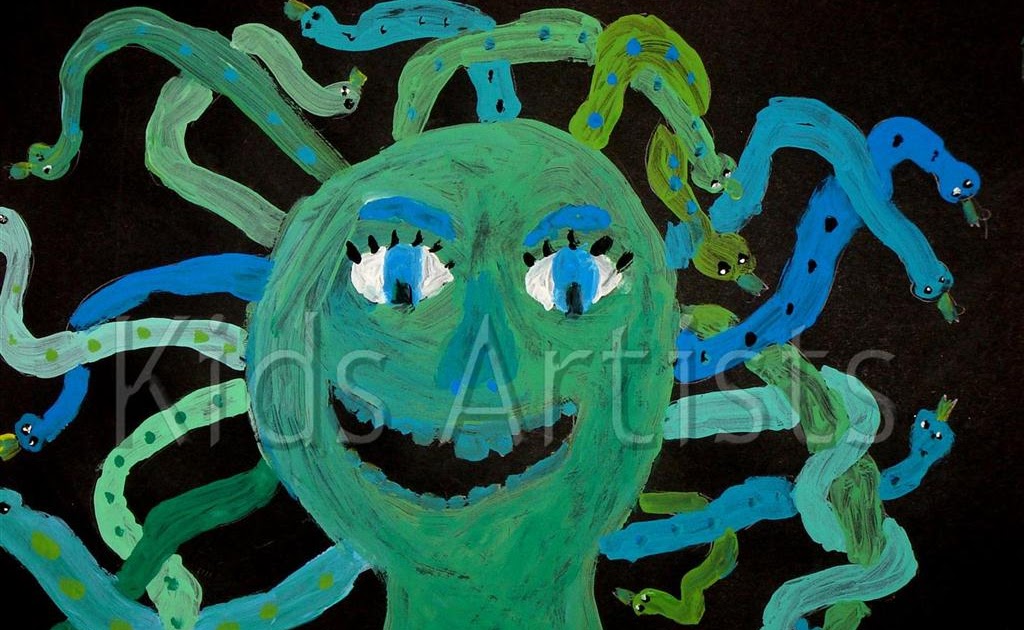 Kids Artists: Marvelous Medusa?