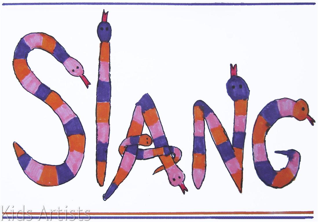 Kids Artists: Word art