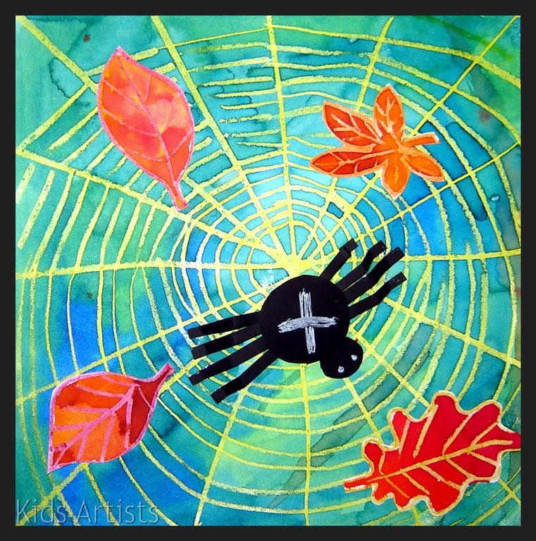 Kids Artists: Cool web, big spider