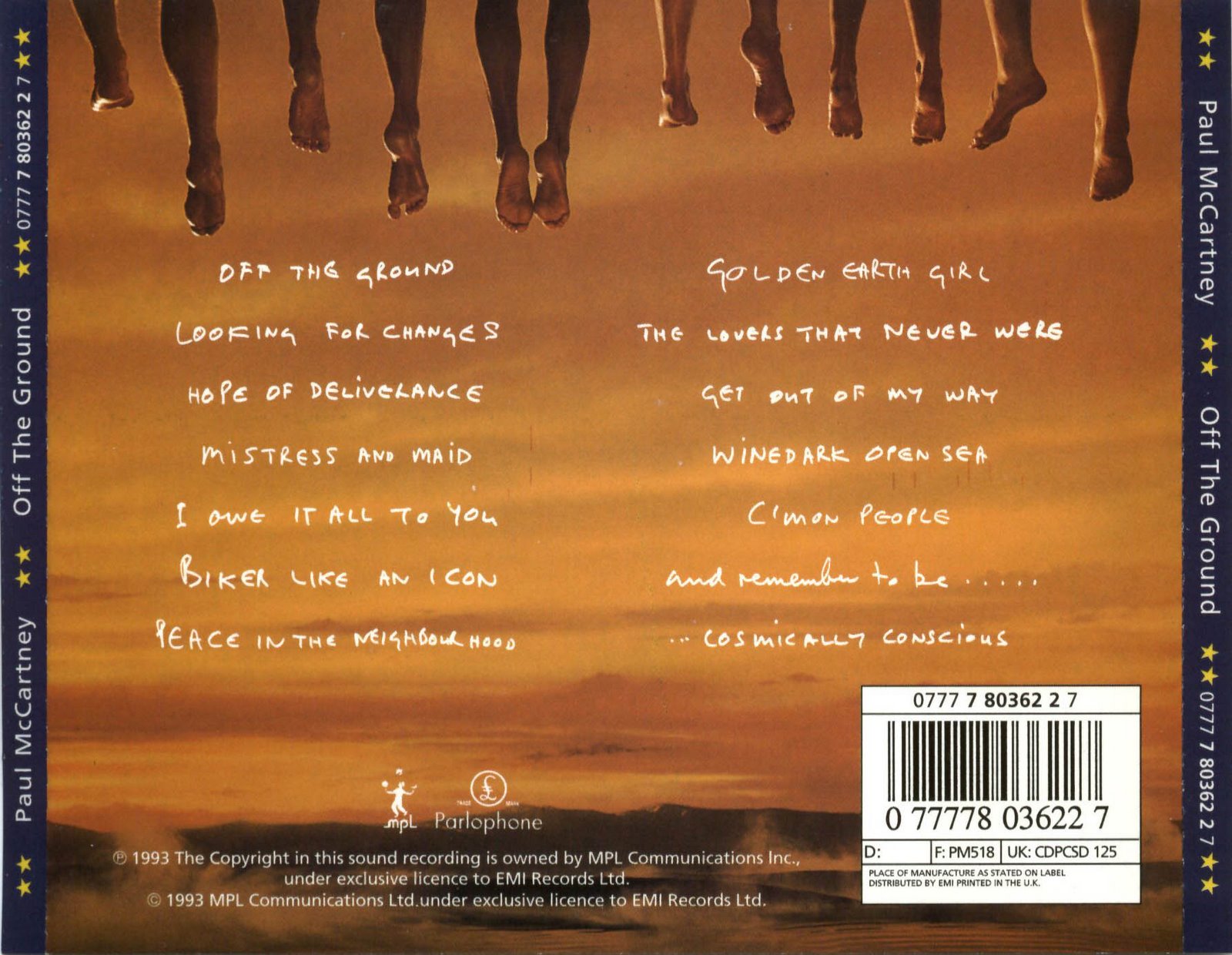 Toda mi músicA: Off The Ground - Paul McCartney - 1993